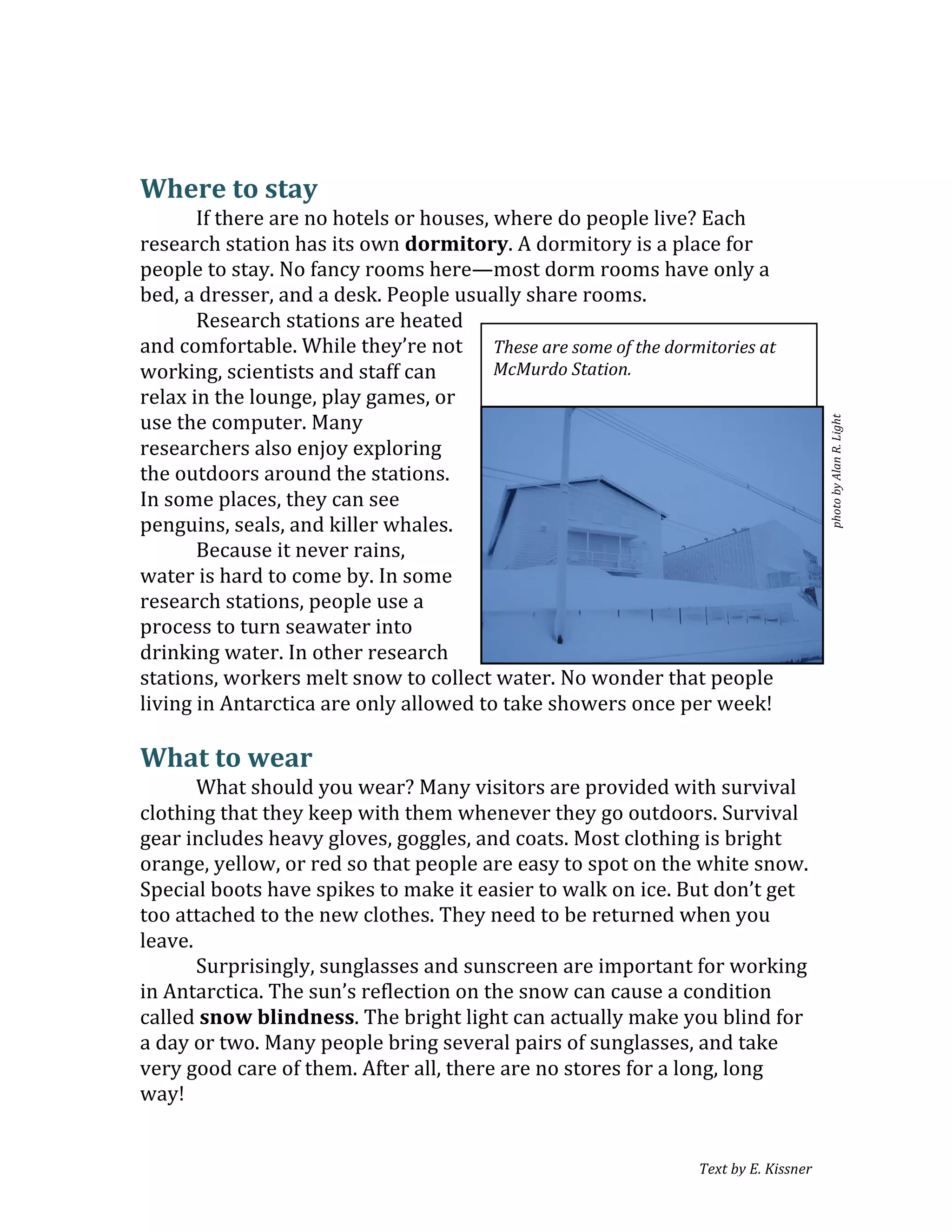 Welcome to Antarctica: Informational Text | PDF