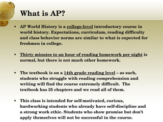 Welcome to AP World History | PPT