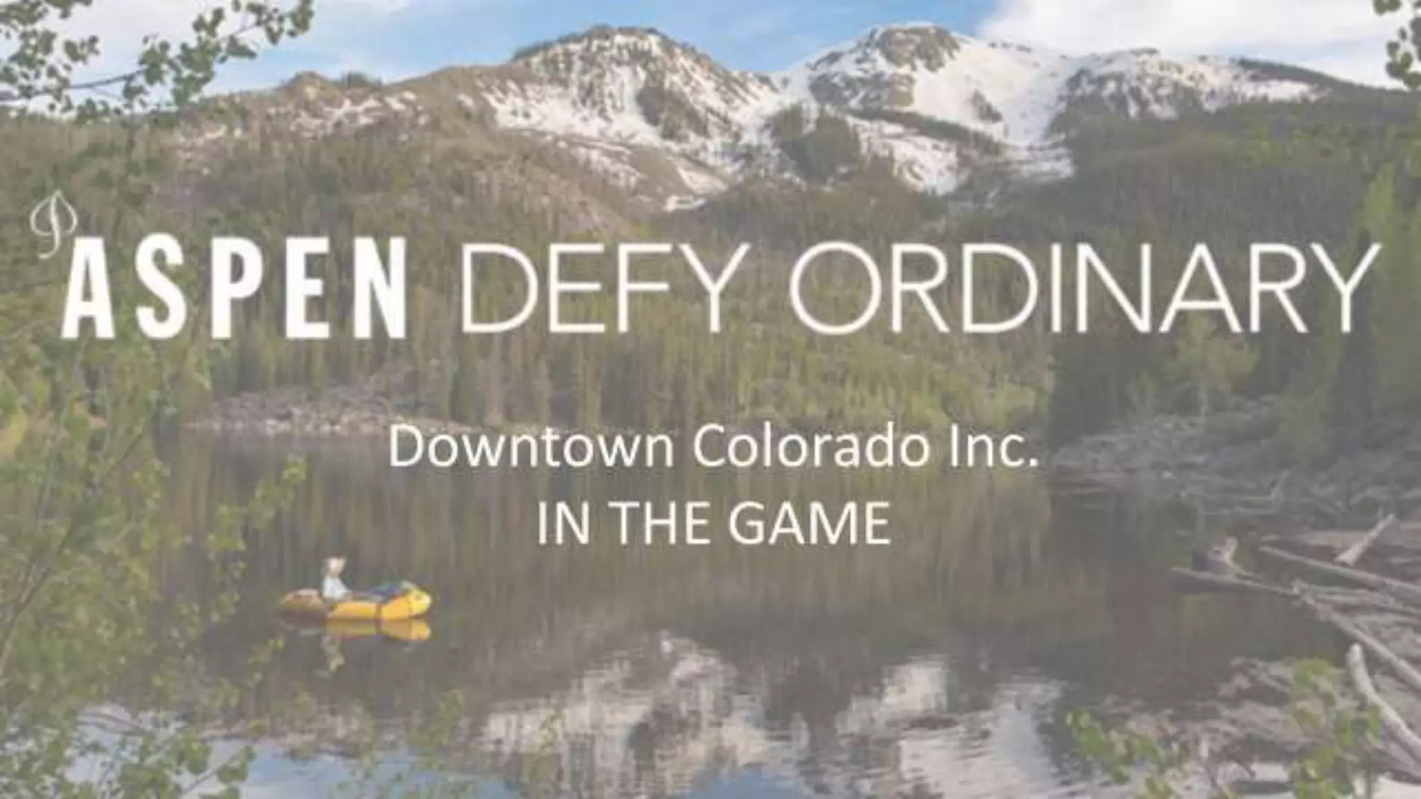 Welcome to Aspen | Sara Ott and Debbie Braun | PPTX