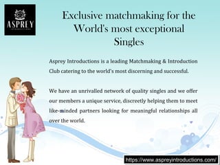 Welcome to asprey introductions | PPT