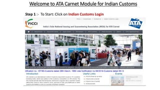 Welcome to ata carnet system indian customs | PPTX