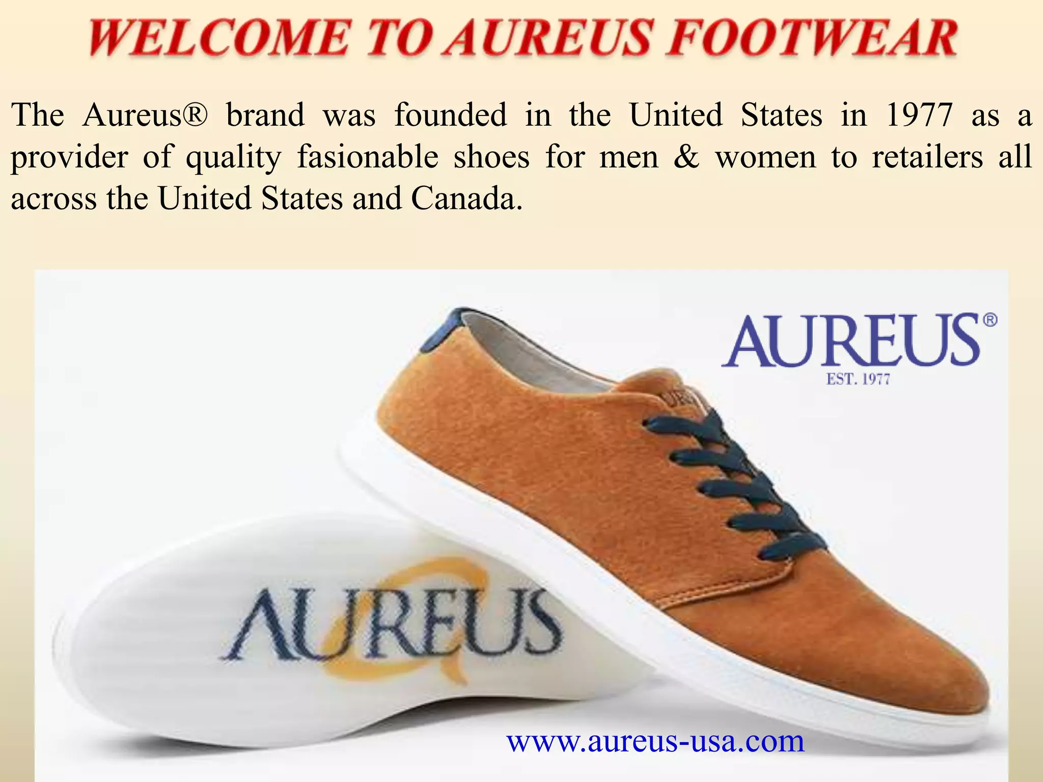 Welcome to aureus footwear | PPTX