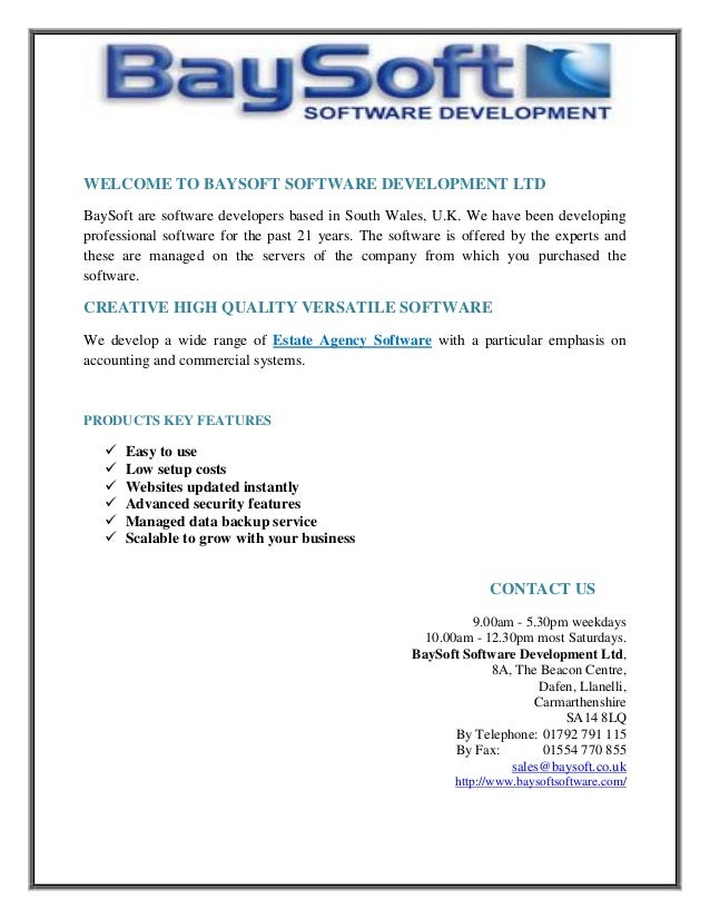 Welcome To Baysoft Software Development Ltd | PDF