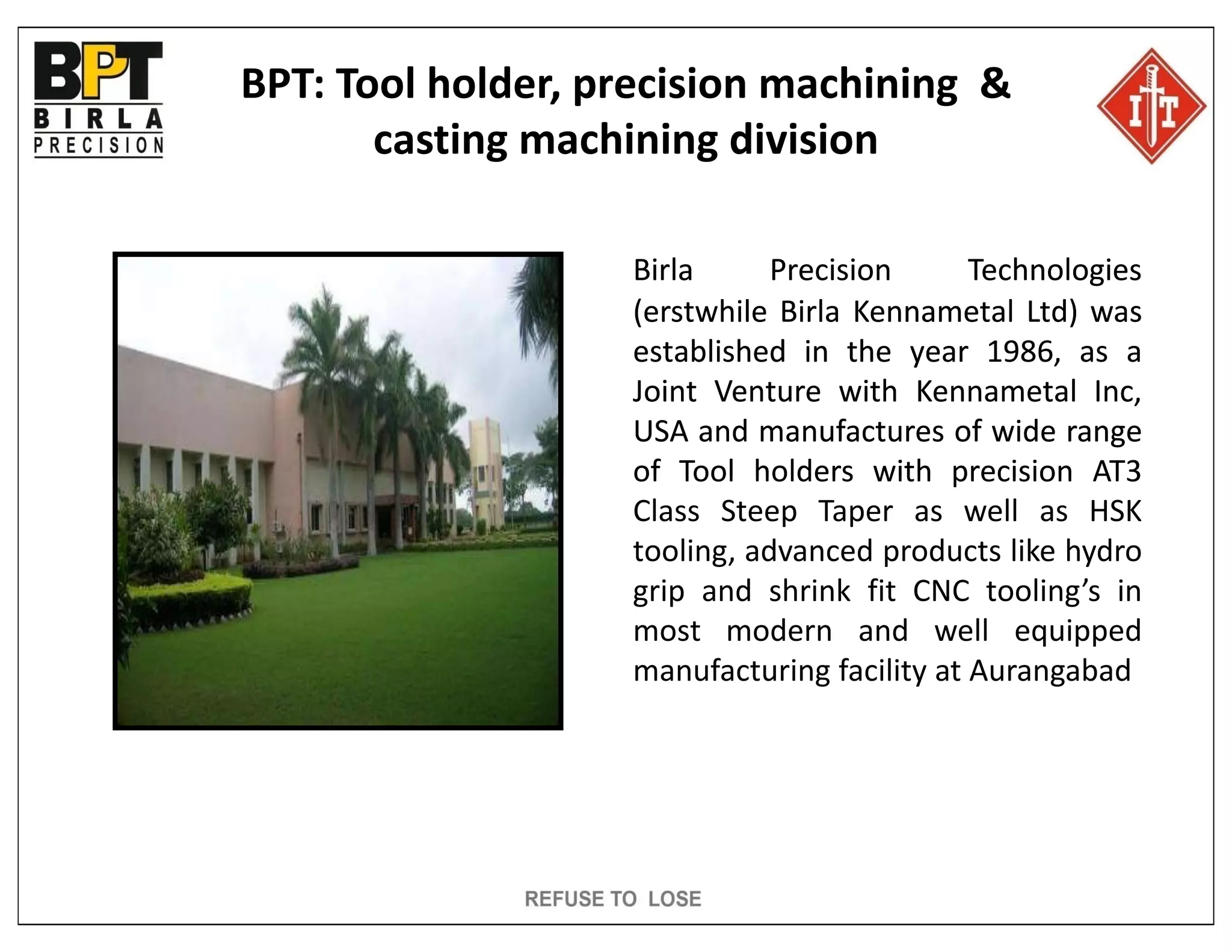 Cnc machine tools, Hsk toolings, Tool holders - Birla Precision ...