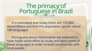 WELCOME TO BRAZIL EVOLUTION OF LANG.pptx