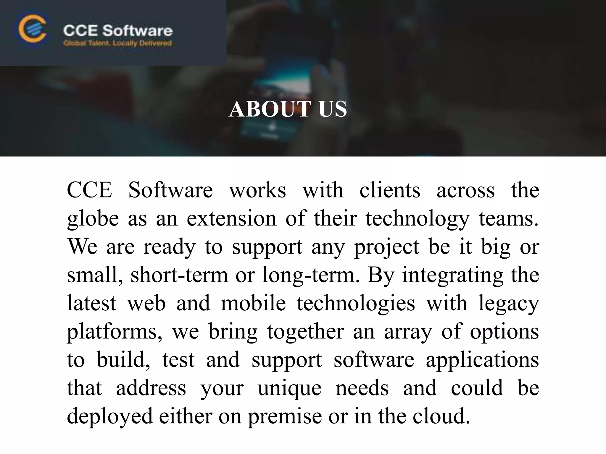 Welcome to cce software pvt. ltd | PPT