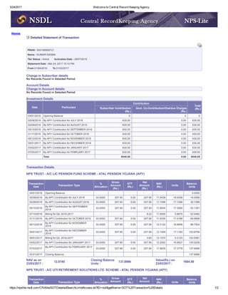 Welcome to central record keeping agency statment | PDF