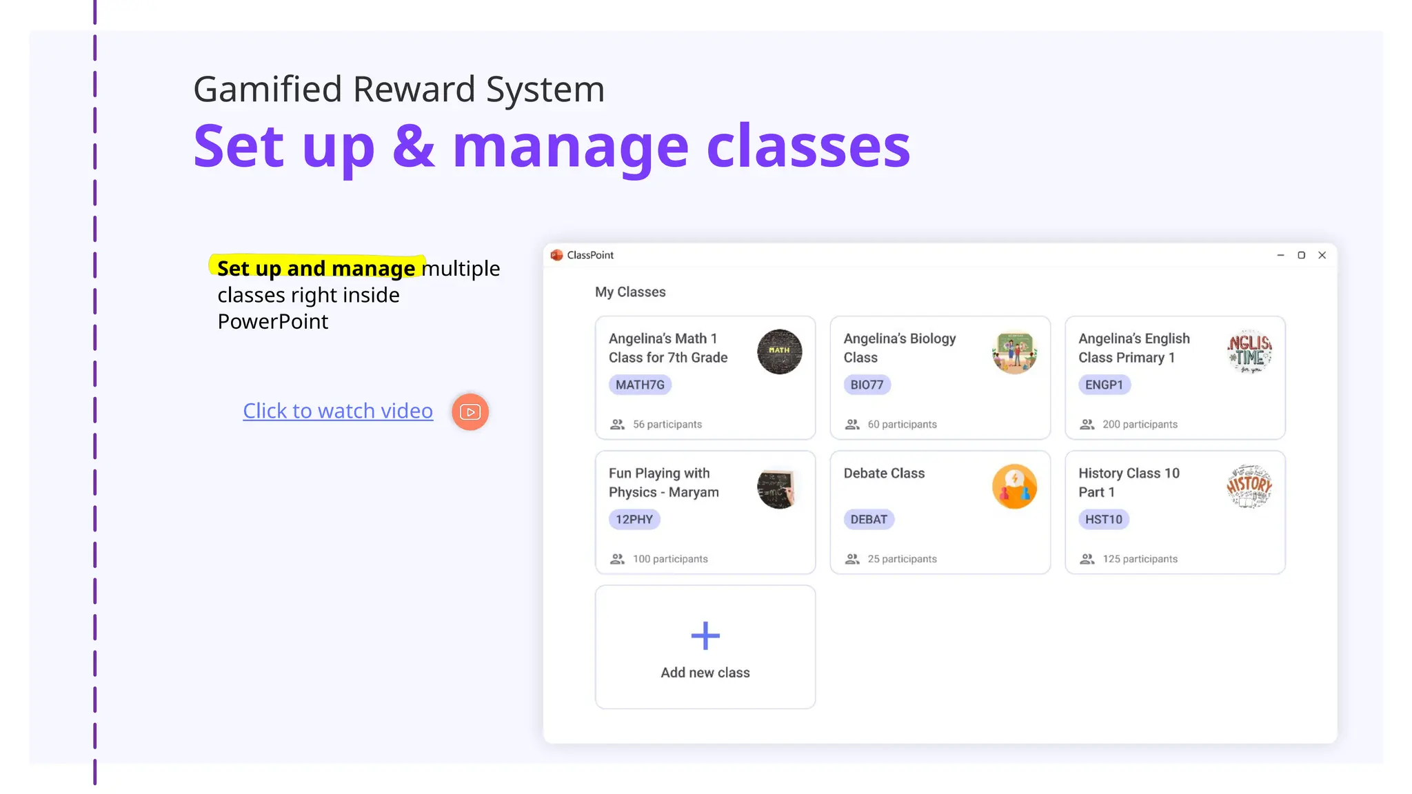 Welcome to ClassPoint - A MANUAL FOR CLASSPOINT | PPTX
