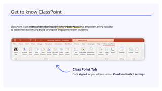 Welcome to ClassPoint - A MANUAL FOR CLASSPOINT | PPTX
