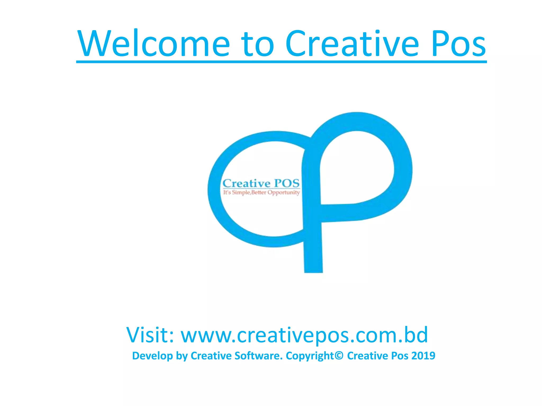 Welcome to creative pos| Point of Sales Software | Pos Software in ...