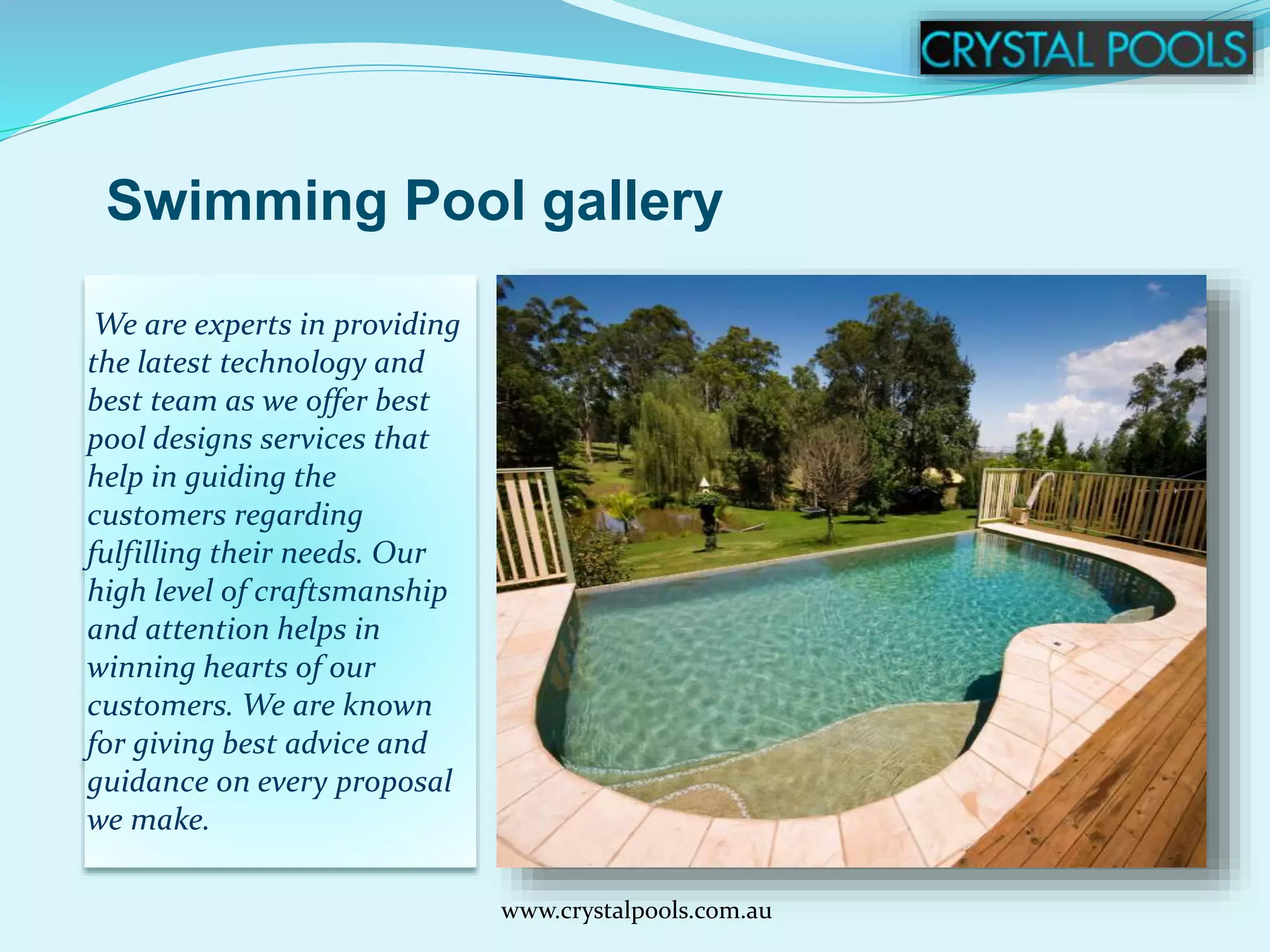 Swimming Pools Designs | PPTX