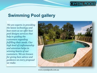 Swimming Pools Designs | PPTX