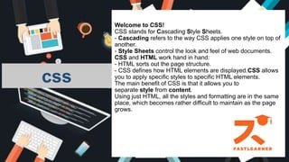 Welcome to css! | PPTX