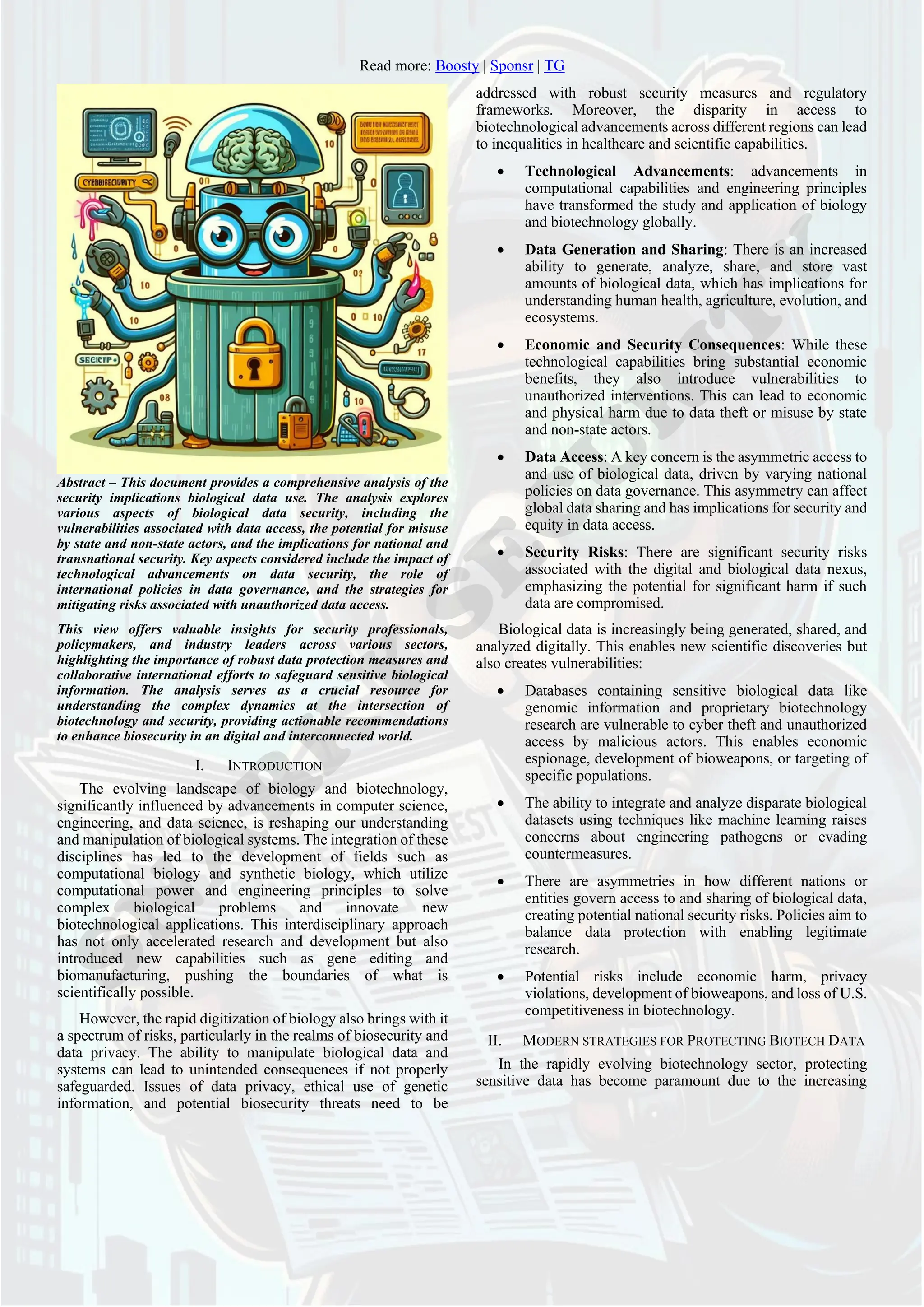 Welcome to Cyberbiosecurity. Because regular cybersecurity wasn't complicated enough [EN].pdf