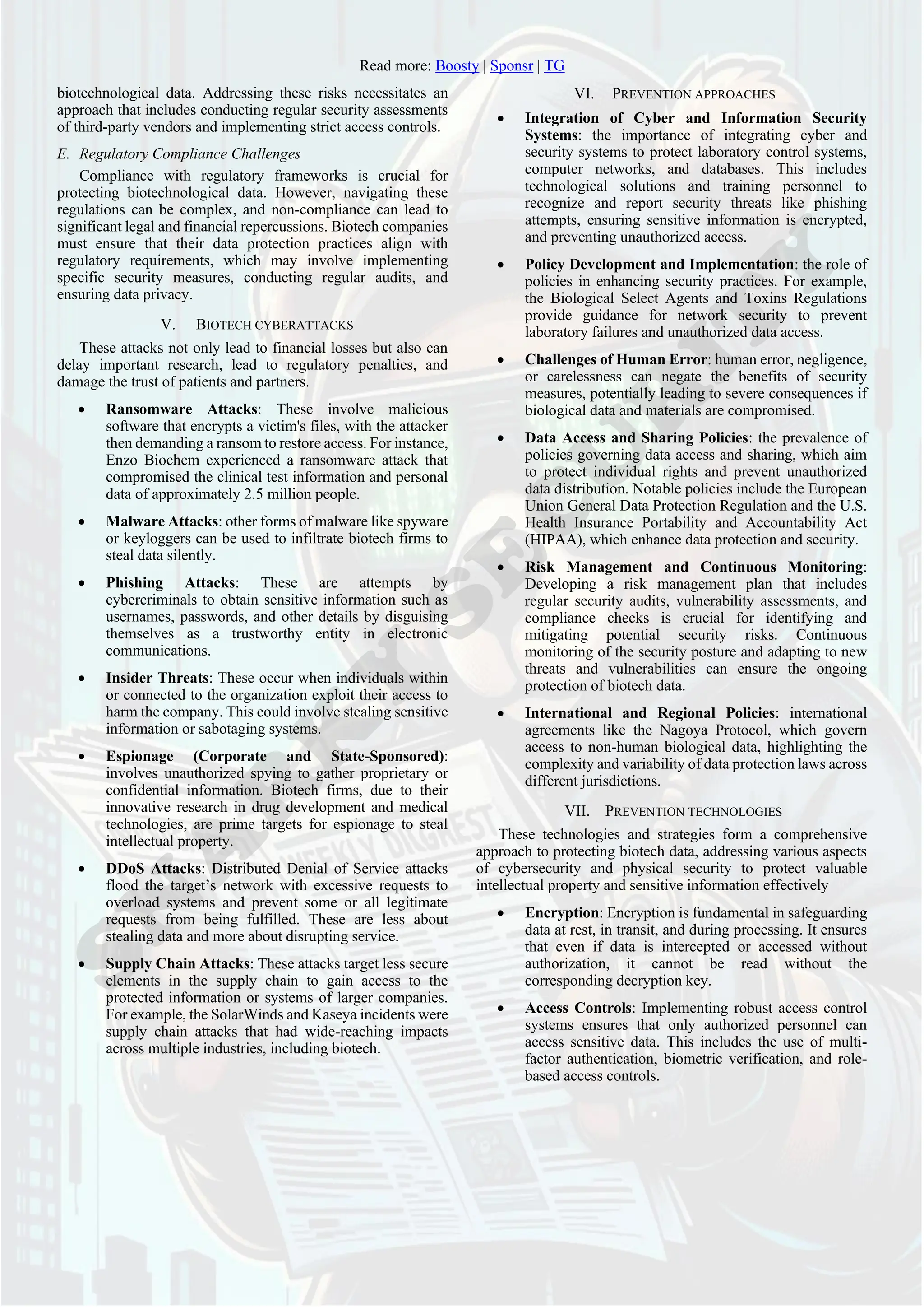 Welcome to Cyberbiosecurity. Because regular cybersecurity wasn't complicated enough [EN].pdf