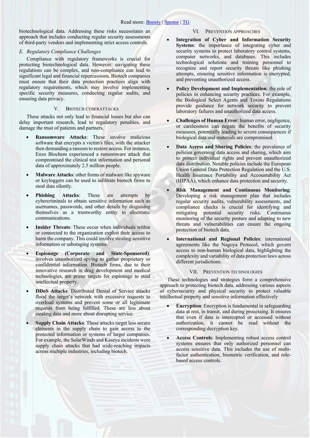 Welcome to Cyberbiosecurity. Because regular cybersecurity wasn't ...