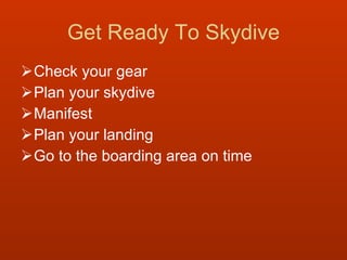 Welcome To Skydive DeLand | PPT