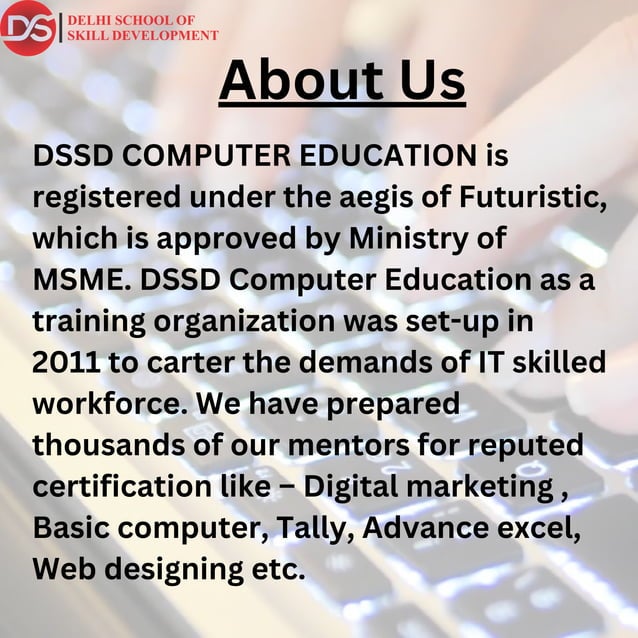 Delhi School of Skill Development | PDF