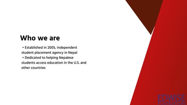 Edwise Foundation: Your Pathway to Global Education | PPT
