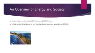 Welcome to energy and society | PPT