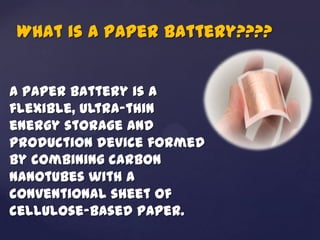 Paper Battery | PPTX