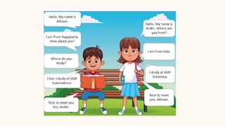 welcome to english class - 7 PPT Self Introduction | PDF