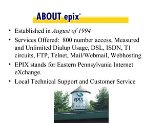 Welcome to epix | PPT