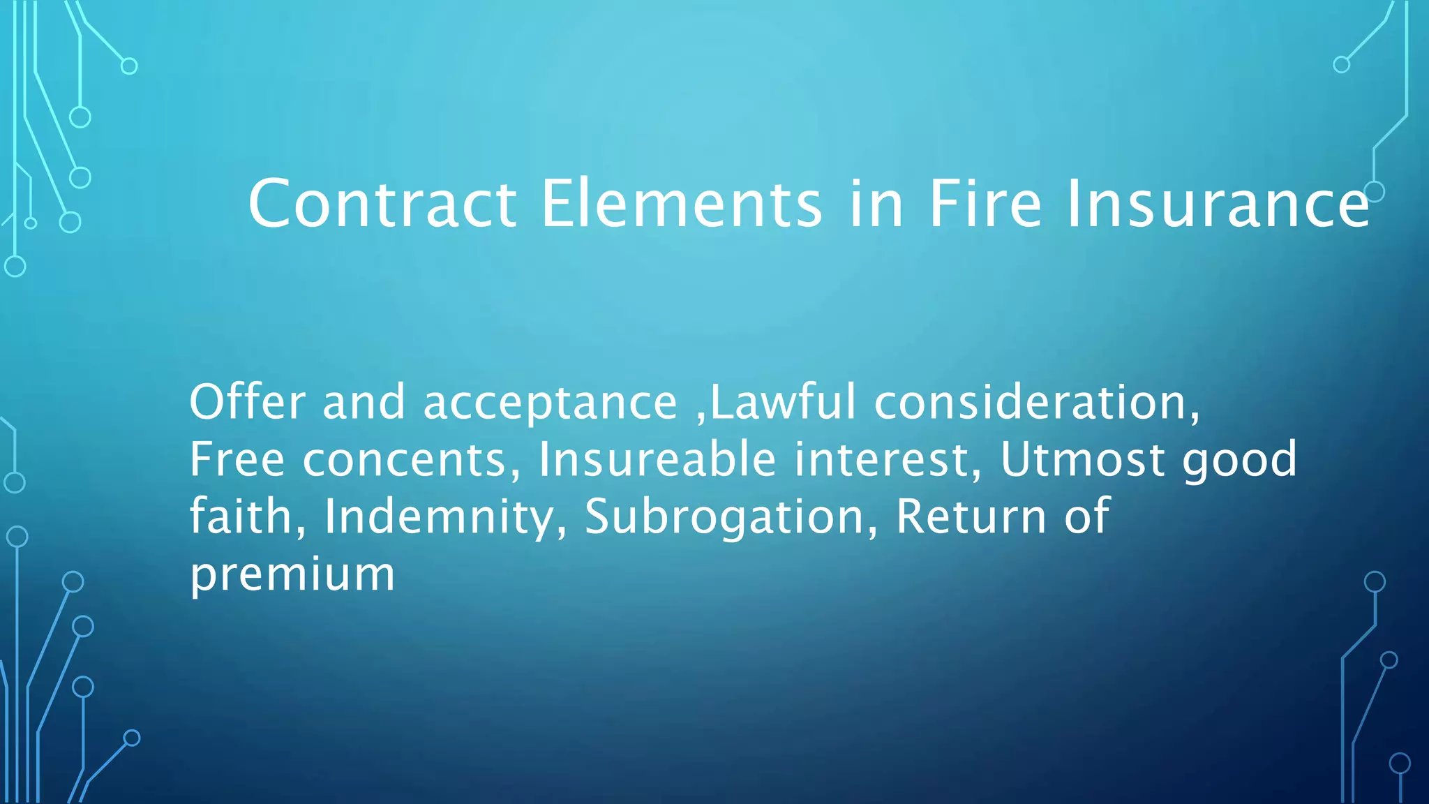 Fire Insurance Presentation | PPTX