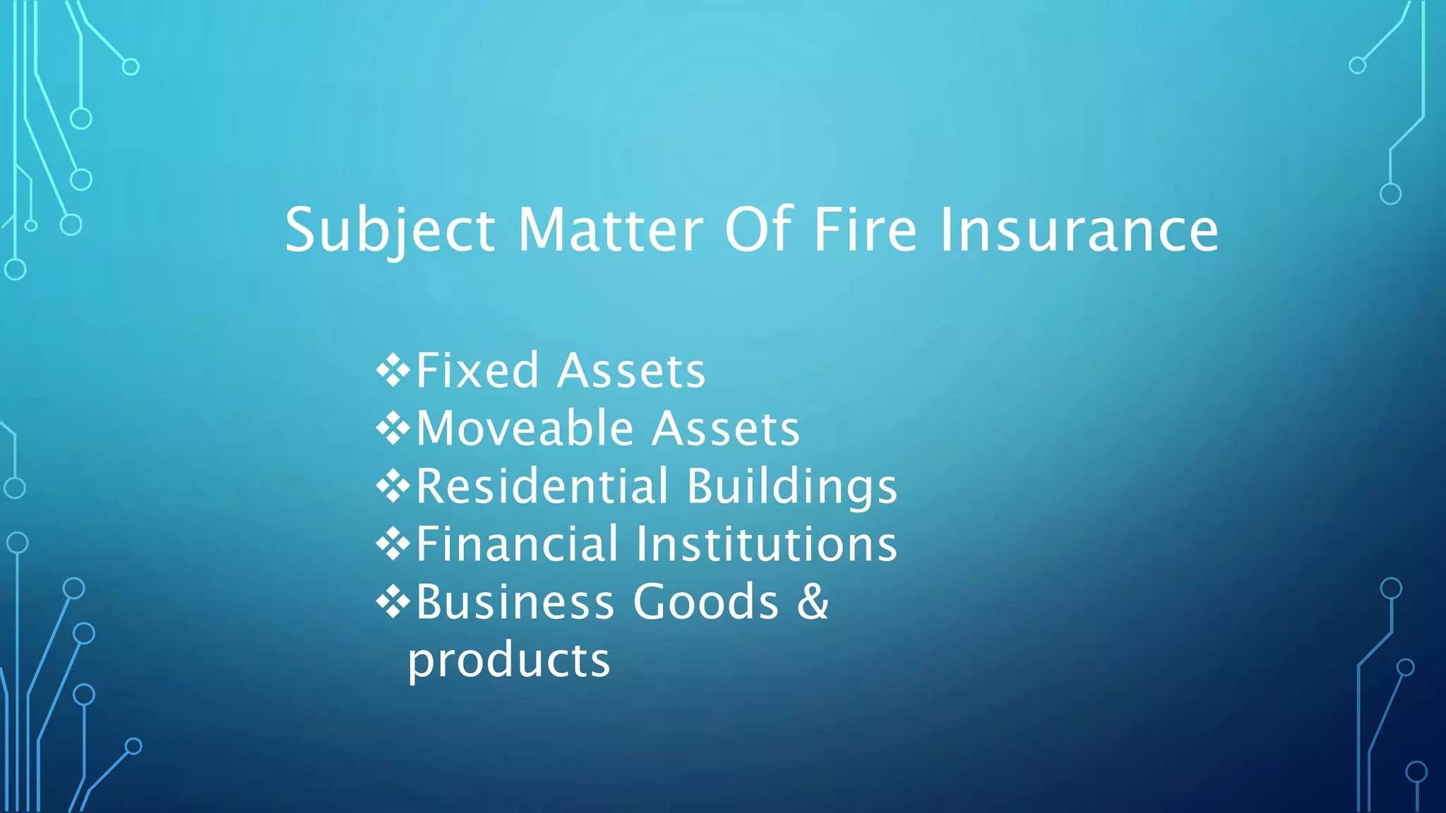 Fire Insurance Presentation | PPTX