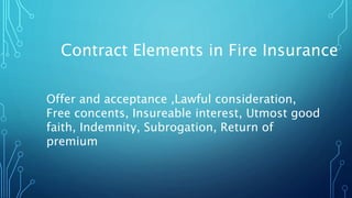 Fire Insurance Presentation | PPTX