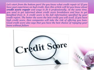 Welcome to fowler and fowler credit repair | PPT