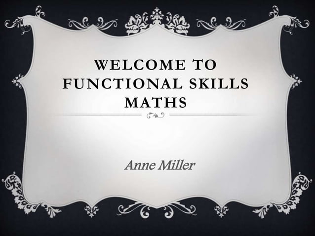 Welcome to functional skills maths | PPT | Free Download