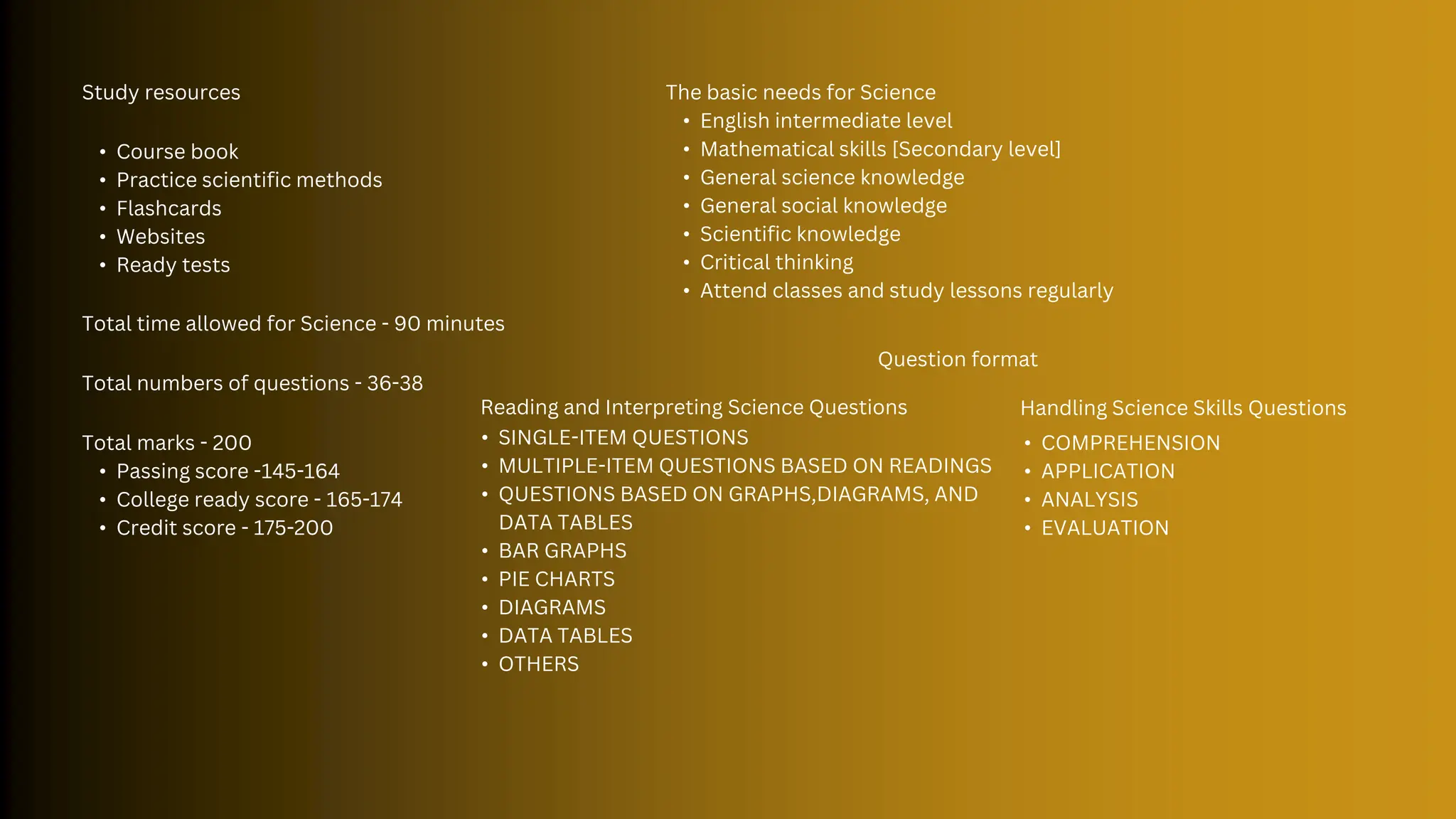 Welcome to GED Science and Main topics For GED science | PPTX