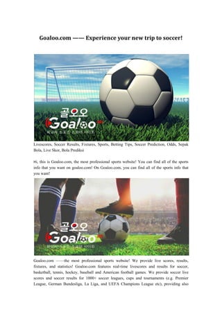 Welcome to goaloo.com
