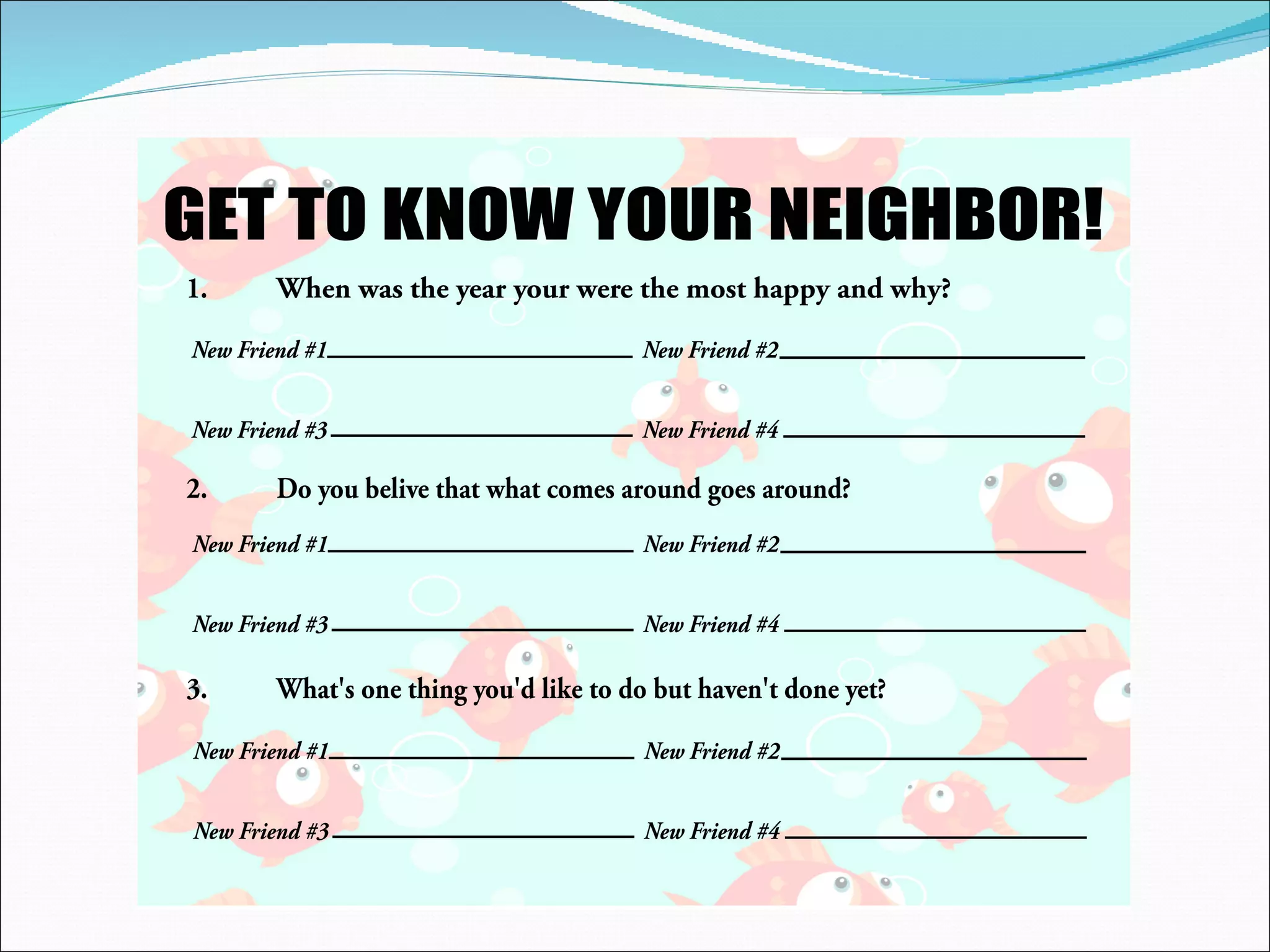 Jon Gordon - The Shark And The Goldfish Backdrop | PPT