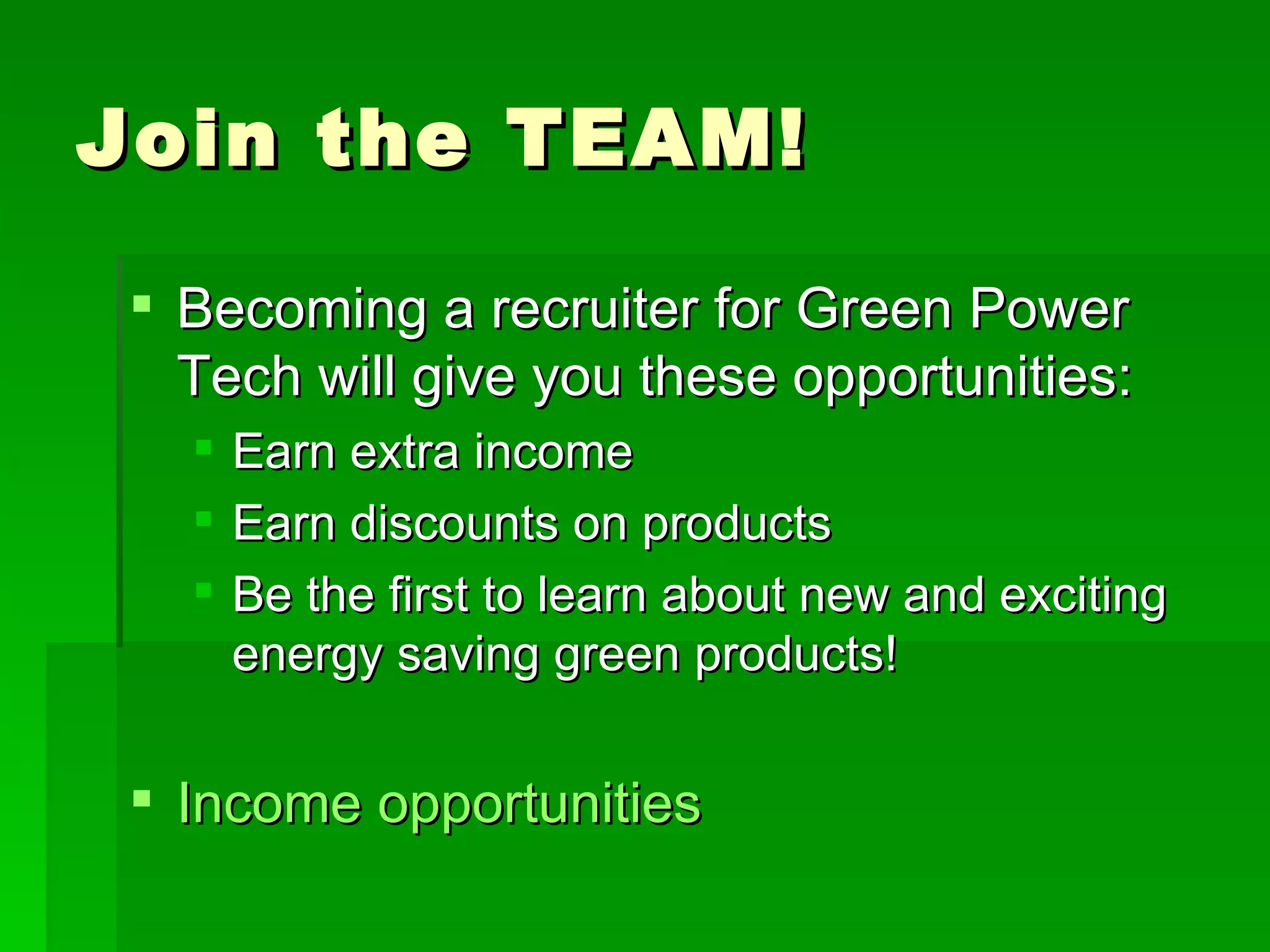 Welcome To Green Power Tech! | PPT