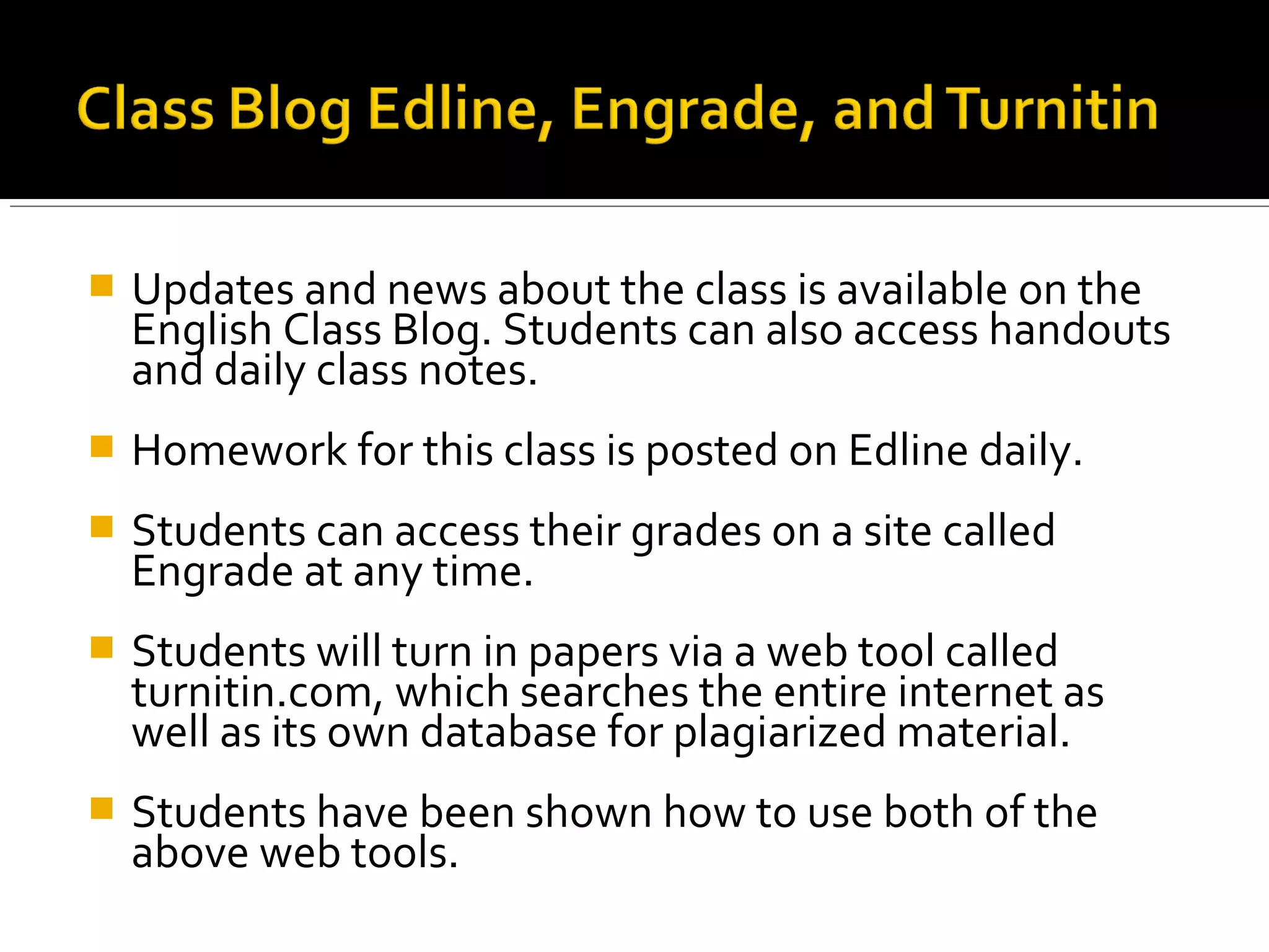 Welcome to honors english 9 open house presentation | PPT