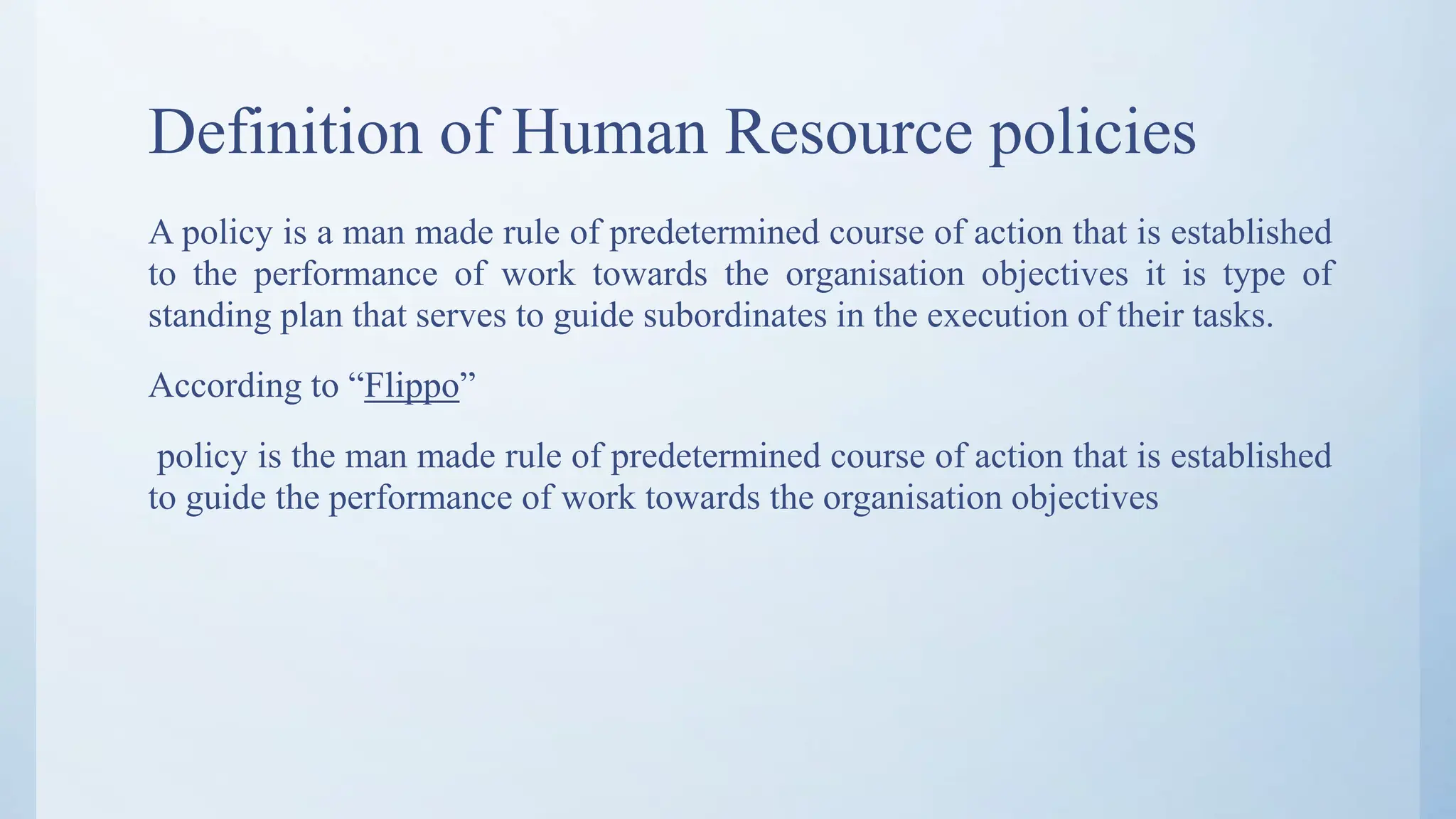 welcome to Human resource policies presentation.pptx