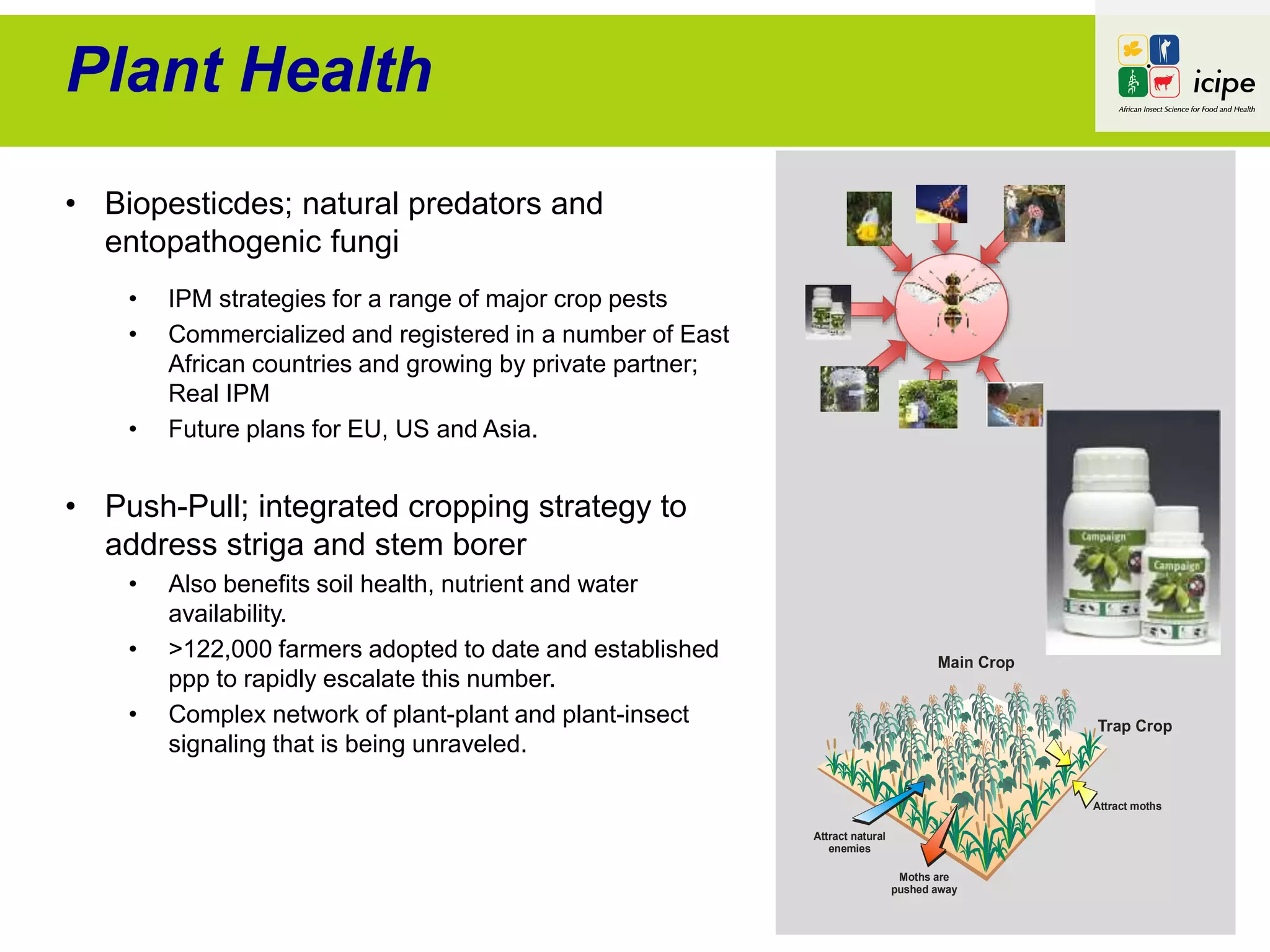 International Centre of Insect Physiology and Ecology (icipe) | PPTX