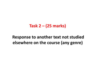 Welcome to igcse english literature | PPTX