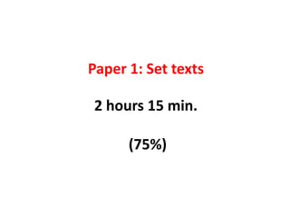 Welcome to igcse english literature | PPTX