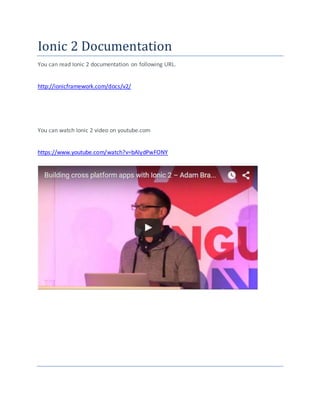 Welcome to ionic 2 | DOCX | Mobile Games | Video Gaming