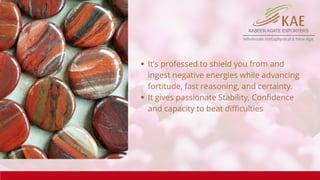 Meaning and Benefits of Red Jasper Stone | Kabeer Agate | PPT