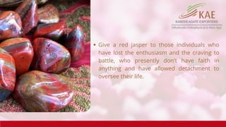 Meaning and Benefits of Red Jasper Stone | Kabeer Agate | PPT