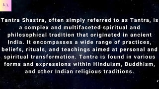 Introduction to tantra shasta for beginners. | PDF