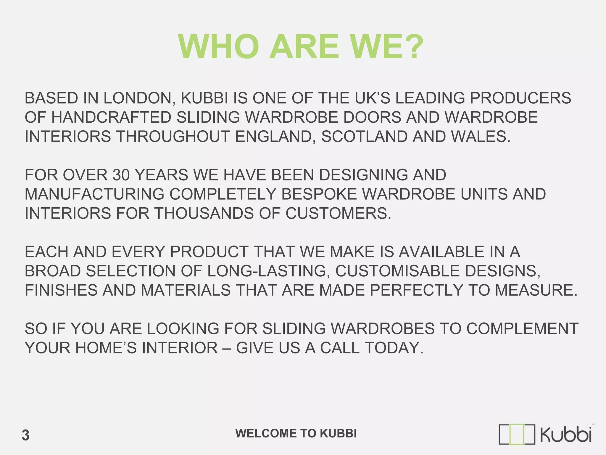 Welcome To Kubbi - A Visual Guide To Kubbi Sliding Doors | PPT