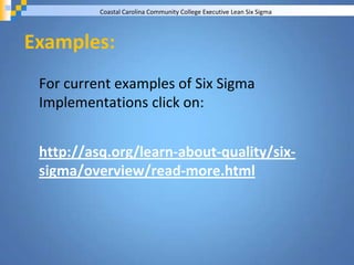 Welcome to lean six sigma for executives(1) | PPSX | Mechanical and ...