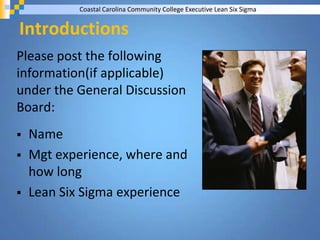 Welcome to lean six sigma for executives(1) | PPSX | Mechanical and ...