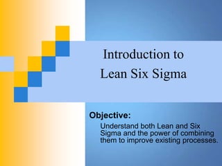 Welcome to lean six sigma for executives(1) | PPSX | Mechanical and ...