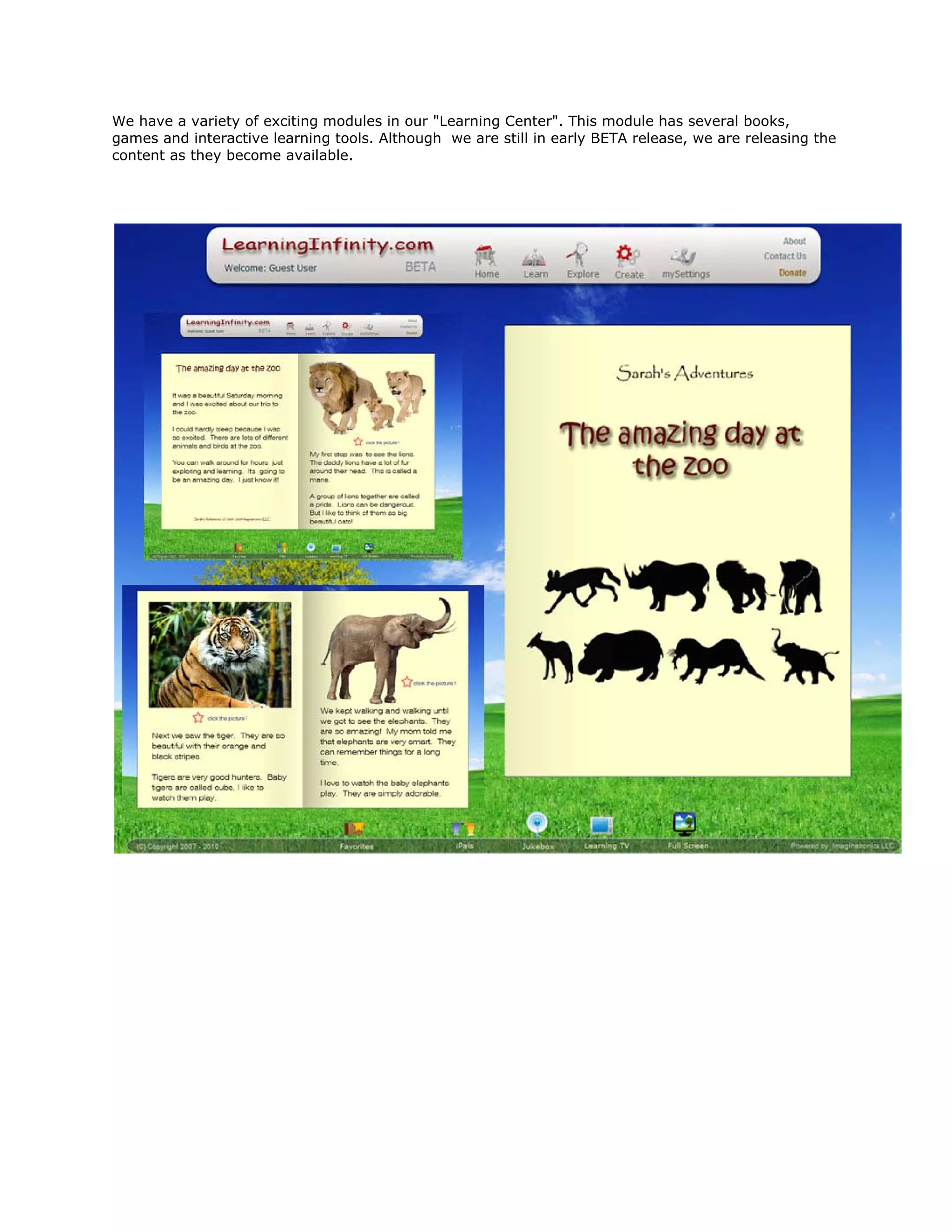 Learning Infinity - A learning network | PDF